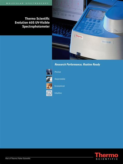 Pdf Thermo Scienti C Evolution S Uv Visible Spectrophotometer Pdf