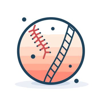 Icono De Vector De Béisbol PNG Un Icono Lineal Que Representa Una
