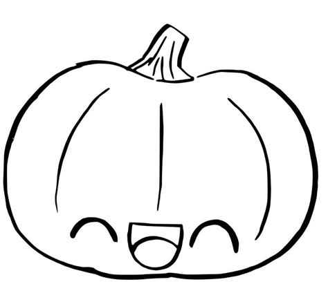 Coloriage Citrouille d Halloween Mignonne Pour Enfants télécharger et