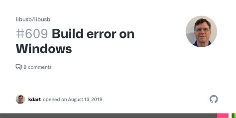 Build Error On Windows Issue 609 Libusb Libusb GitHub
