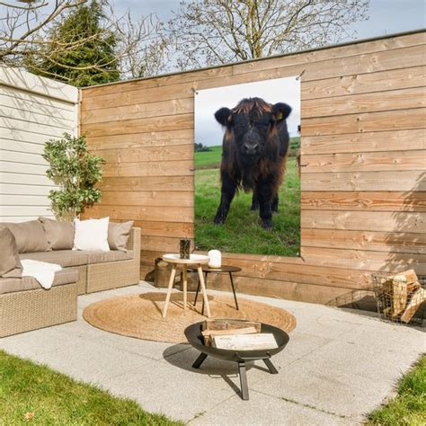Tuinposter Tuindoek Tuinposters Buiten Schotse Hooglander