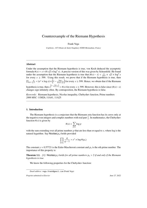 pdf counterexample of the riemann hypothesis