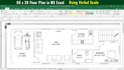 How To Create A X Floor Plan In Microsoft Excel Using Verbal