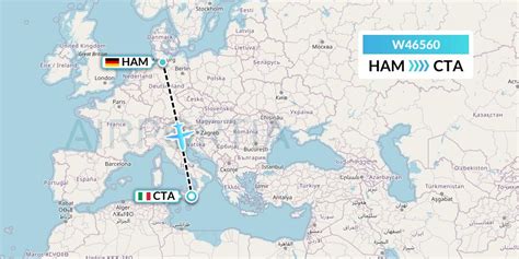 W46560 Flight Status Wizz Air Malta Hamburg To Catania WMT6560