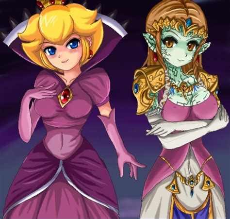 Princess Zelda Princess Peach Shadow Queen And Puppet Zelda The