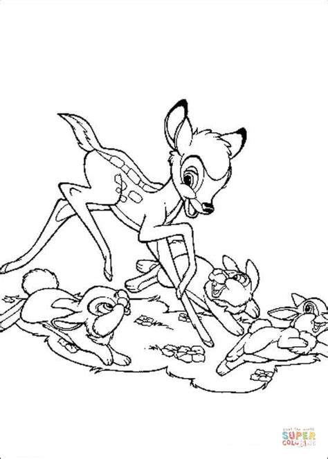 Bambi And Faline Coloring Pages Coloring Pages