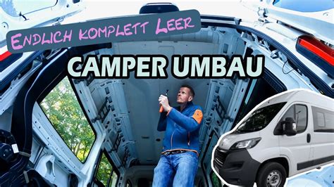 Dachhimmel Türverkleidung ausbauen Camper Umbau Ducato Boxer