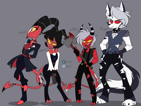 Helluva Boss In Genderbent By Chizitx Rule 63 Boss Character Design Inspiration Cute Drawings