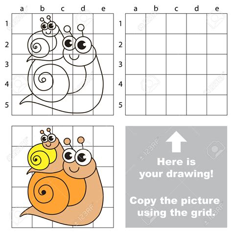 Simple Grid Drawing Practice Free Printable