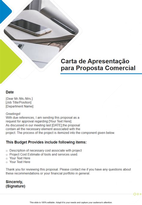 Os 15 principais modelos de carta de apresentação de propostas de