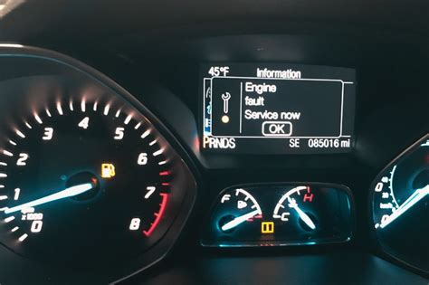 2016 Ford Focus Engine Fault Service Now