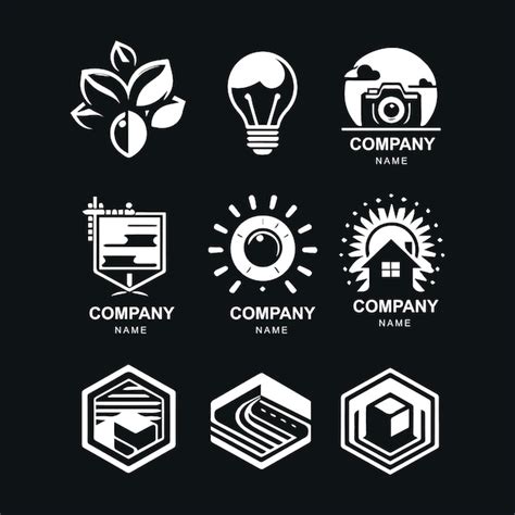 Premium Vector Vector Set Of Company Logo Design Ideas Vector