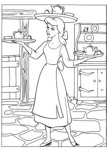 Einfache Von Cinderella Malvorlagen F R Kinder Kostenlos Zum Ausdrucken