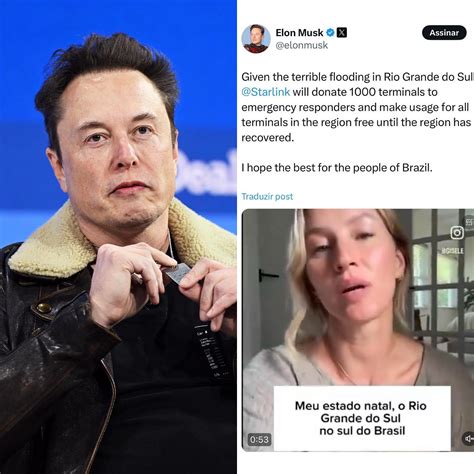Elon Musk anunciou nesta quinta 9 a doação de mil terminais da