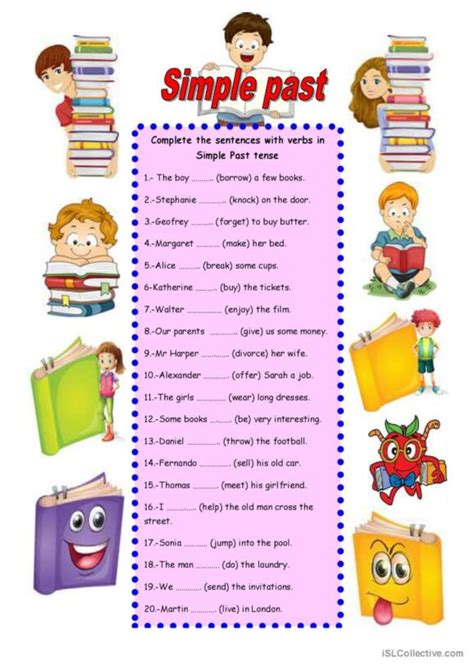 2 945 Past Simple Tense English ESL Worksheets Pdf Doc