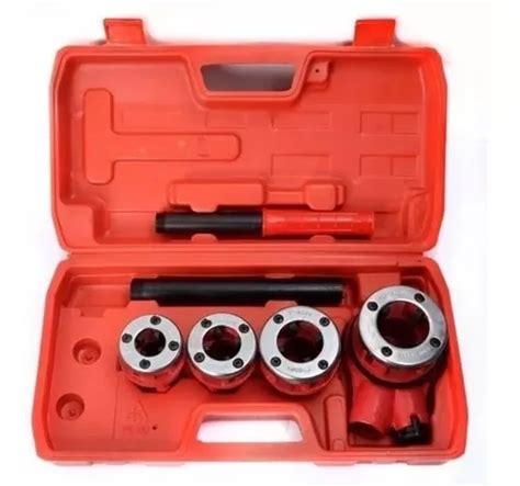Tarraja Para Tubo Set 4 Piezas 1 2 3 4 1 Y 1 1 4 Npt Cuotas Sin
