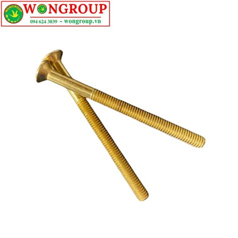 Bulong lục giác chìm đầu côn M6 màu vàng đồng Tập đoàn WonGroup