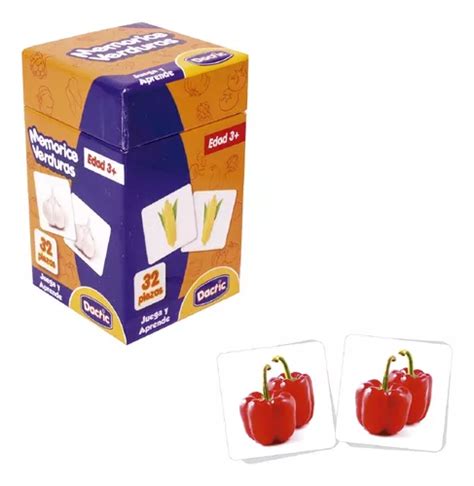 Juego Memorice Verdura Carton Dactic Cuotas sin interés