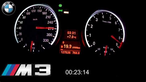 BMW M3 E92 8600RPM Manual 6 Speed Acceleration 0 200 Km H BPM Sport