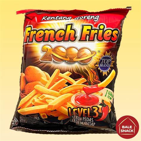Jual SNACK FRENCH FRIES 2000 LEVEL 3 62gr KENTANG GORENG 2000 LEVEL 3