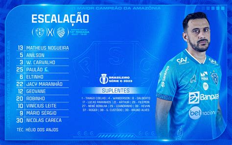 Paysandu Sport Club On Twitter O Pap Odacuruzu Est Escalado