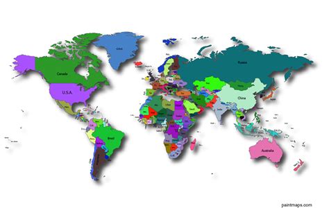 Gratis Descargable Mapa Vectorial De Mundo EPS SVG PDF PNG Adobe