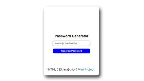 how to generate random password using javascript random password generator random number