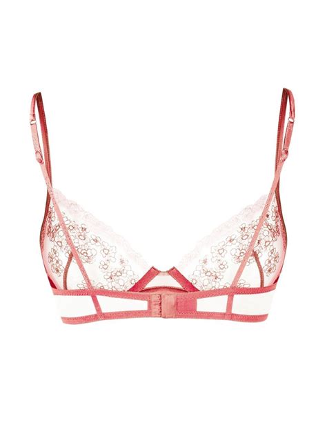 La Perla Lace Pattern Sheer Bra Farfetch
