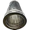 EINSIDE Doppelwandiges Ofenrohr Edelstahl AISI 316 Länge 500 mm