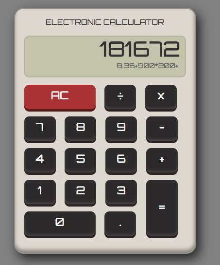 github chenka vue calculator made by vue js the calculator can clear the input field with a