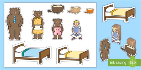 Goldilocks And The Three Bears Printable Book