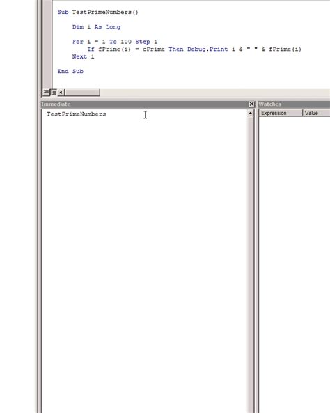 vba function in excel to check prime numbers useful code