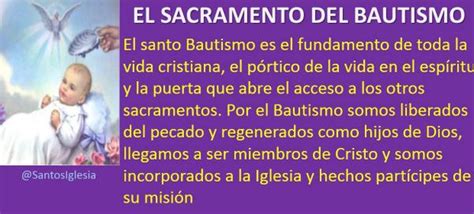 𝙎𝙖𝙣𝙩𝙤𝙧𝙖𝙡 𝘾𝙖𝙩ó𝙡𝙞𝙘𝙤 on Twitter Los Sacramentos El Bautismo