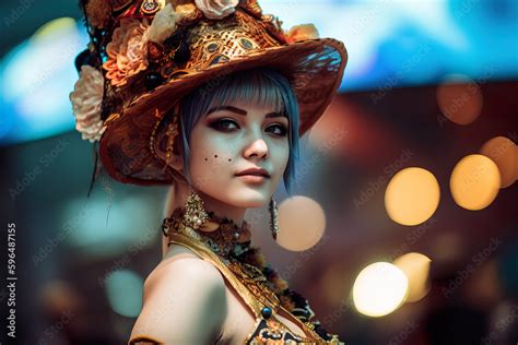 Sexy Cosplay Girl Generative Ai Stock Illustration Adobe Stock