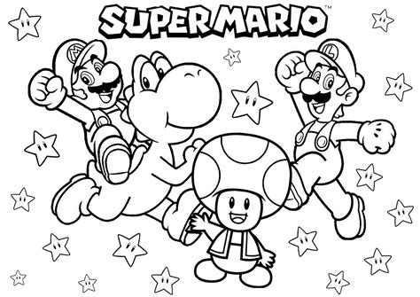 Colorir as personagens de Super Mario Bros Retornar à infância