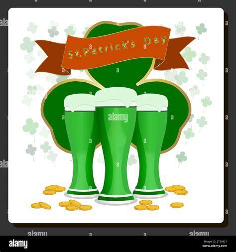 Beautiful Color Illustration On Theme Of Celebrating Annual Holiday St