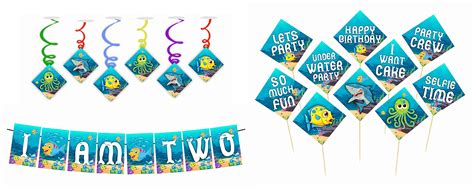Buy Partyzon Ocean Underwater Theme Props Banner Swirls For Underwater