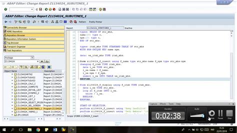 membuat subroutine sederhana sap abap programming youtube