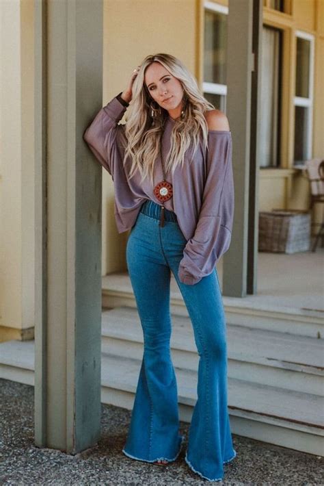 Bell Bottom Jeans Outfit Country Flare Jeans Outfits