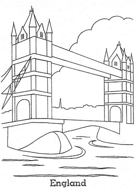 Dibujos De Puente 62962 Edificios Y Arquitectura Para Colorear Y