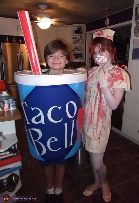 Homemade Taco Bell Cup Costume Diy Costumes Under In Taco