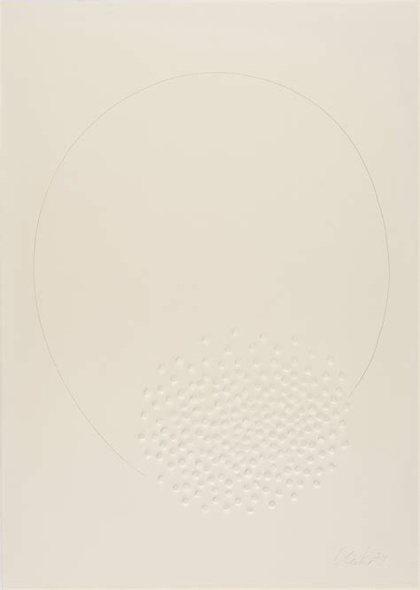 Towards Abstraction ONLINE ONLY Günther Uecker Hommage à Fontana
