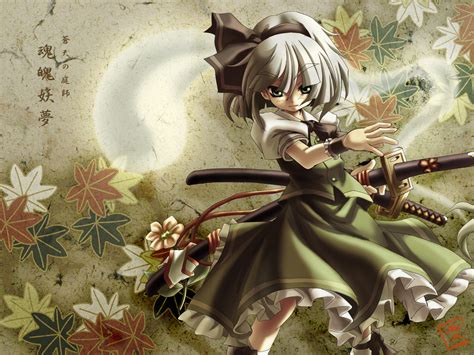 Fondo De Pantalla De Escritorio HD Animado Touhou Youmu Konpaku