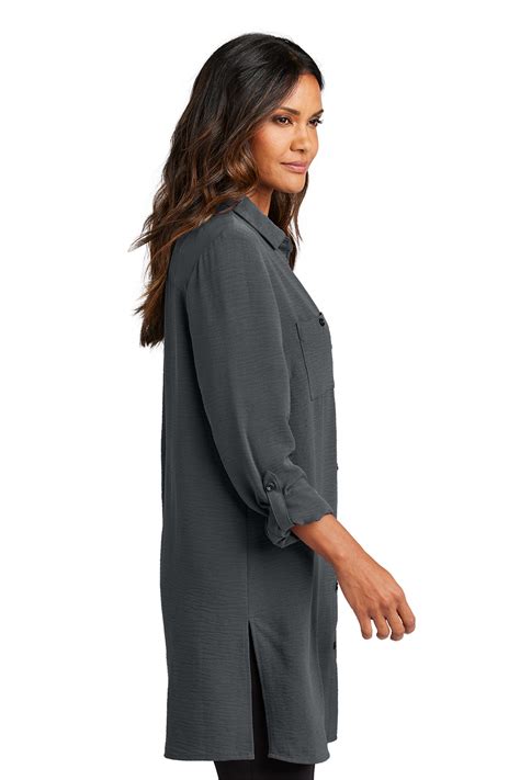 Port Authority Women S Textured Crepe Long Tunic Product Company