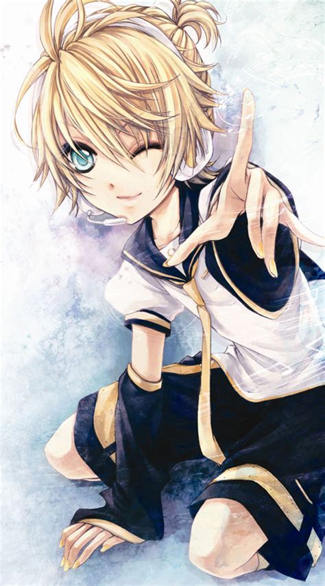Kagamine Len Vocaloid Mobile Wallpaper By Lnkuodo