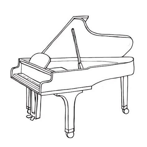 Normalt Piano Fargeleggingsside Last Ned Skriv Ut Eller Fargelegg