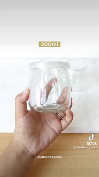 Jual Botol Pudding Jar Toples ASI Pudding Yogurt Tutup Plastik Botol