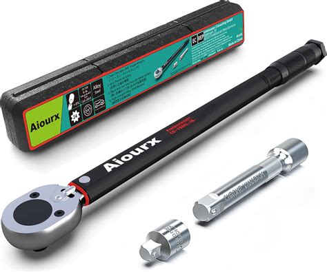 Aiourx Inch Drive Click Torque Wrench Set Ft Lb