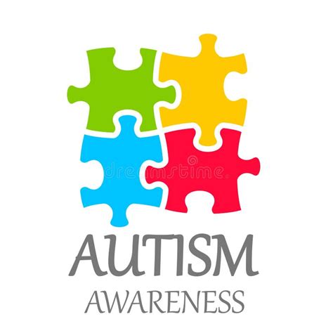 Autismmedvetenhetbegrepp Med Handen Av Pusselstycken Vektor