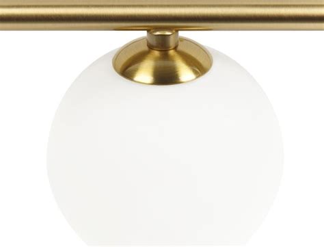 Nowoczesna lampa ścienna 4 punktowa metalowa podstawa szklane kule